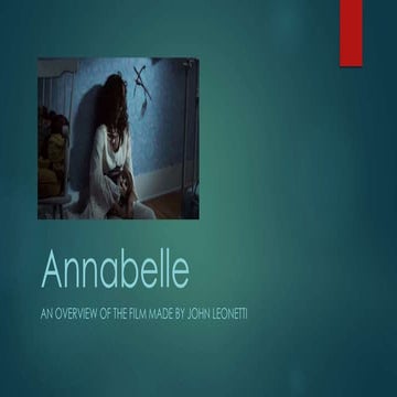 Annabelle analysis | PPTX | Horror | Genres