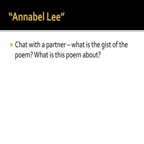 Annabel lee | PPTX