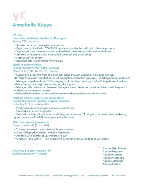 Annabelle resume 2021 v3 | PDF