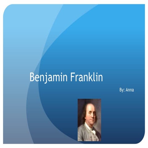 Anna benjamin franklin | PPTX