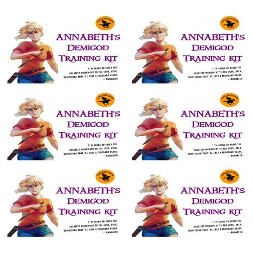 Camp Half Blood: Annabeth Bag Label | PDF