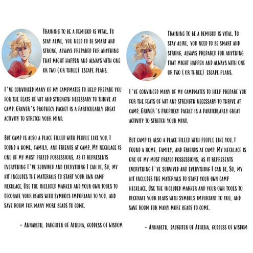 Camp Half Blood: Annabeth Letter | PPT