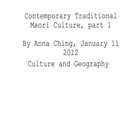 The maori backround | PPT