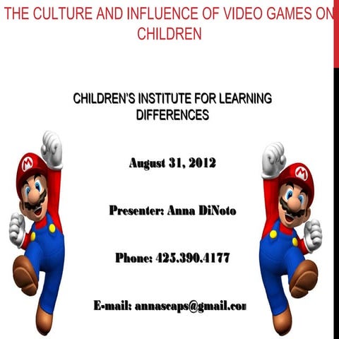Video Games: A Presentation For Teachers | PPT