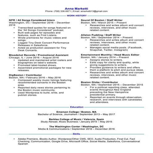 Marie Hahn Resume Updated Feb. 2 | DOC
