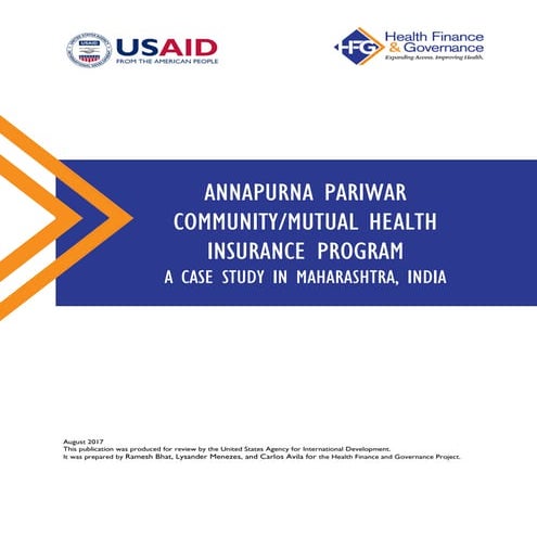 Annapurna Pariwar Community/Mutual Health Insurance Program: A Case ...