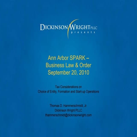 September 2010 - Business Law & Order - Thomas D. Hammerschmidt, Jr. | PDF