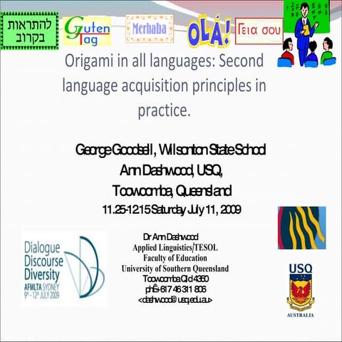 Origami In All Languages | PPT