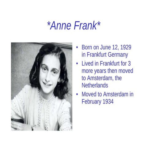 Anne Frank | PPT