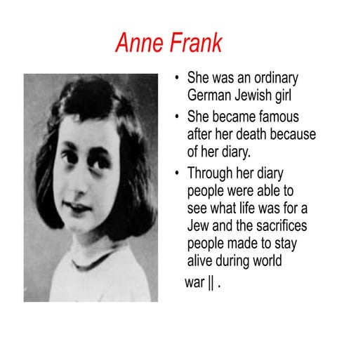 Anne frank | PPTX