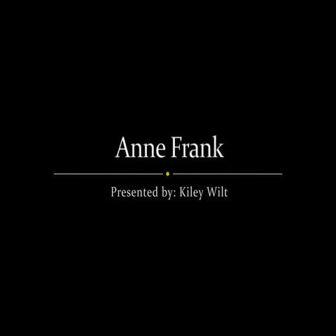 Anne frank | PPT