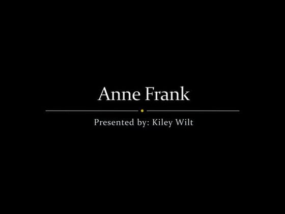 Anne Frank | PPT