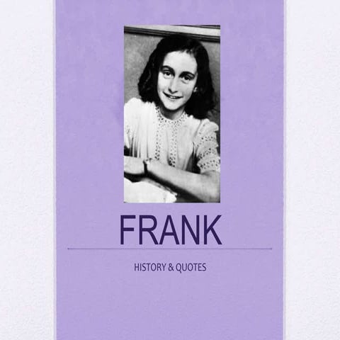 Anne frank | PPTX
