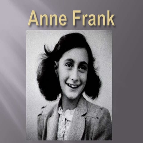 Anne Frank Summary for Middle School Kids | PPTX