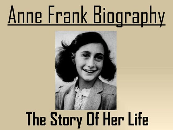 The Diary Of Anne Frank Power Point | PPT | Death, Injury, or Military ...