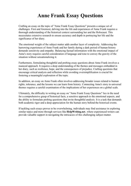 Anne Frank Essay Topics.pdf