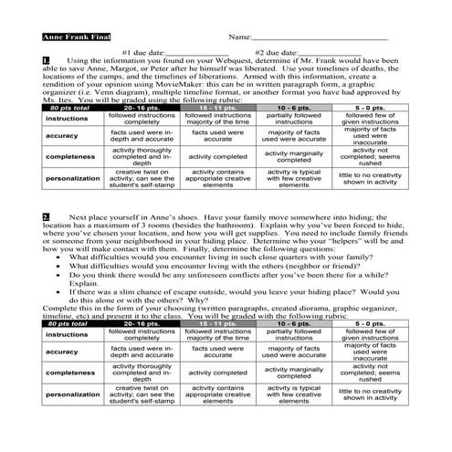 Anne Frank Final | DOC