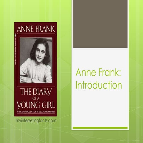 Anne Frank Introduction | PPTX