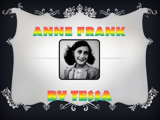anne-frank-timeline activities for English | PPT