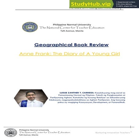 Anne Frank The Diary Of A Young Girl | PDF