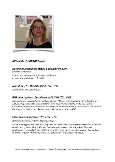 Personligt brev 201806 | PDF