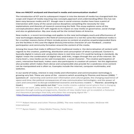 An new media & ict | PDF