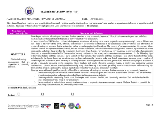 sample of TRF-FORM-WITH-GUIDE-QUESTIONS.pdf | Professional School ...
