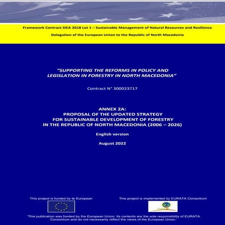 Proposal for the National Forestry Programme of the Republic of North ...