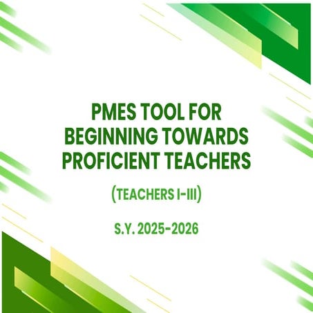 Classroom Observation Indicators PEMS 2024-2025 | PPTX