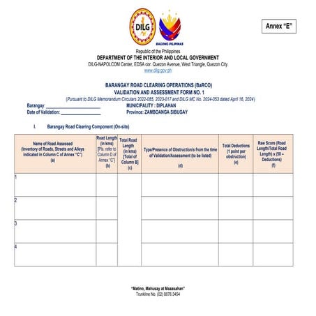 Annex E- BaRCO Validation and Assessment Form No. 1_March 09.docx