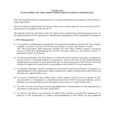 Annex ix functions of the jic | PDF