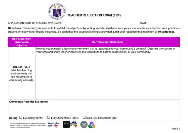 TEACHER REFLECTION FORM (2).docx