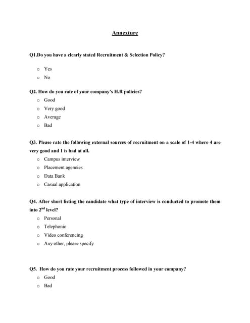 Annexure format | DOCX