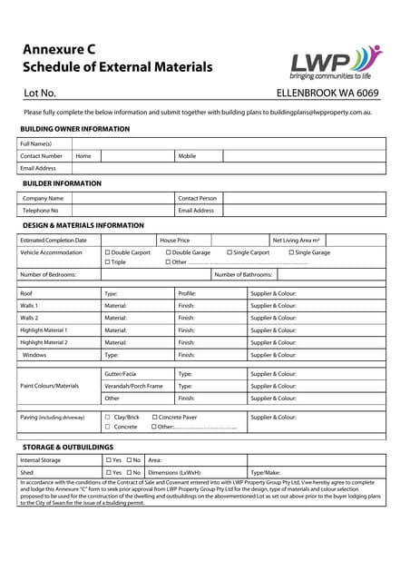 Annexure format | DOCX