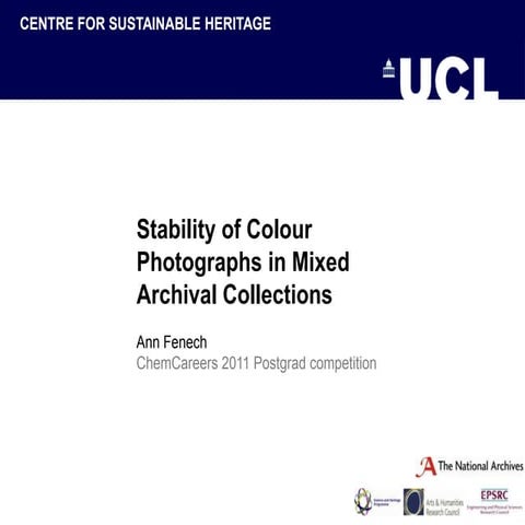Stability of Colour Photographs in Mixed Archival Collections | PPTX ...