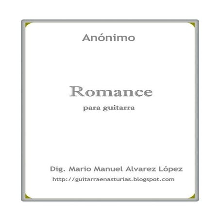 Anónimo. romance | PDF