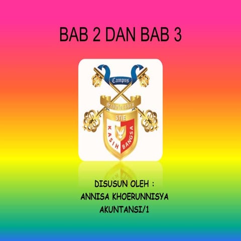 Annisakhoerunnisya smt1 akuntansi1_bab2+bab3 | PPTX