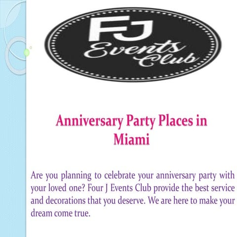 Party Decorations Miami | PPTX