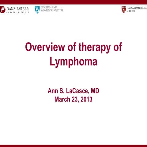 An Overview of Lymphoma Treatment | PPT