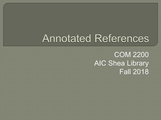 How to read APA citation | PPT