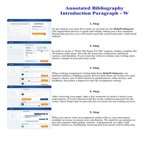 Annotated Bibliography Introduction Paragraph - W | PDF