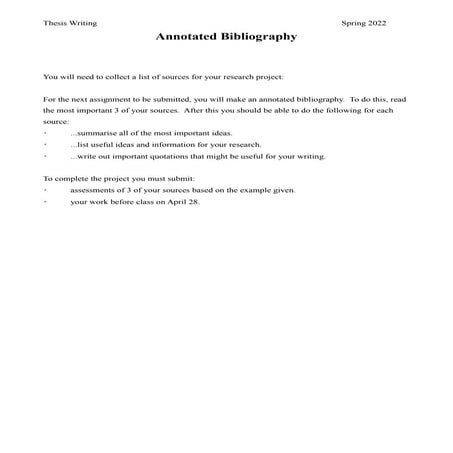 Annotated Bibliography Project for thesis writing.docx