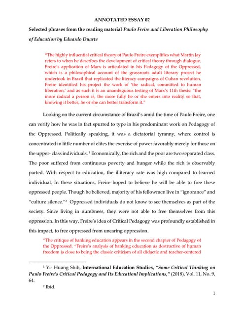 Paulo Freire's contrasting concepts of the banking model.pptx