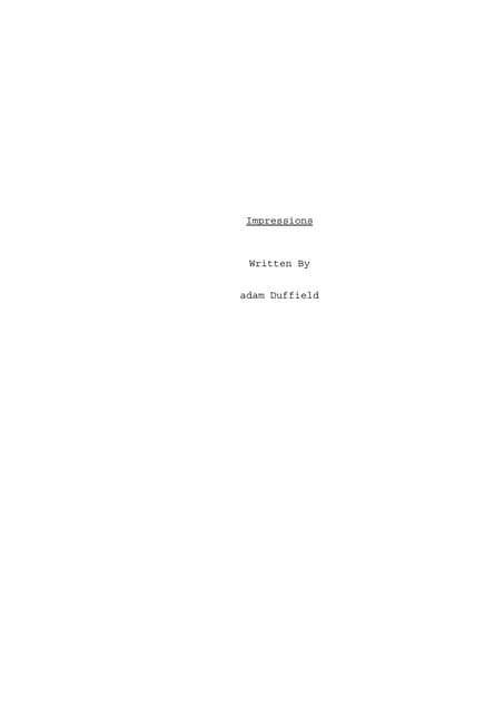 Screenplay impressions | PDF