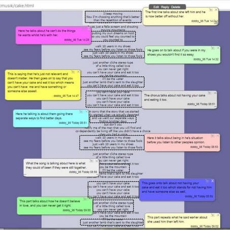 Annotated lyrics | DOCX