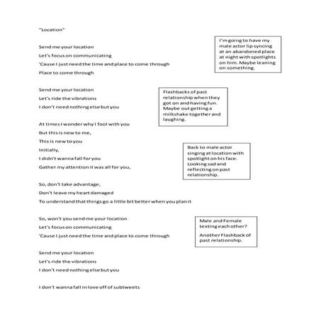 Annotated lyrics | DOCX | Musicals | Genres
