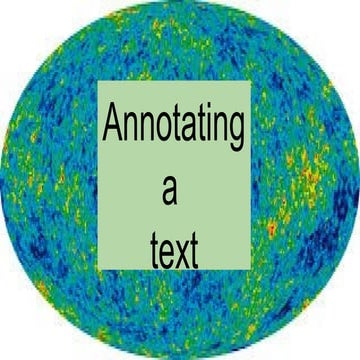 Annotating A Text Text Annotation Annotating A Textpptx