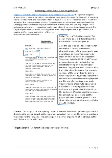 Script analysis max payne video game | PDF