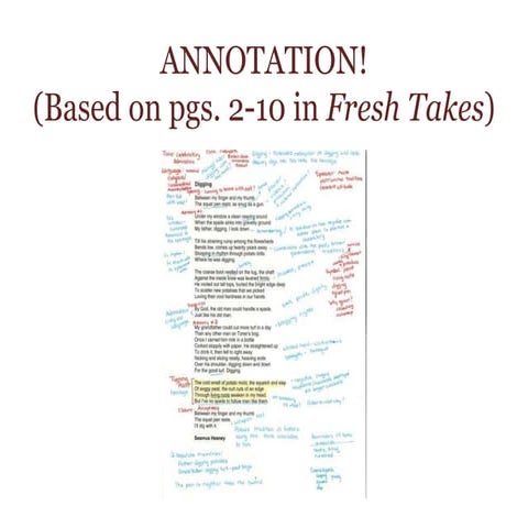 Annotating Lecture Week 2 Ppt