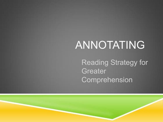 Making annotations | PPTX